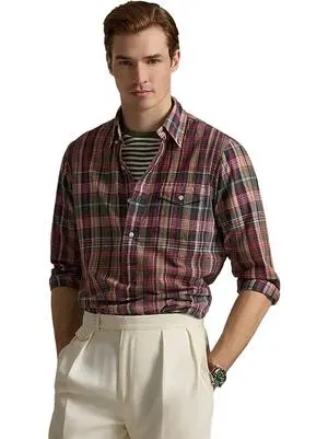 Polo Ralph Lauren Classic Fit Madras Popover Shirt - Multi