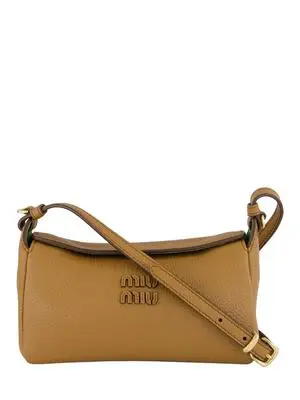 Miu Miu Leather Pouch - Beige