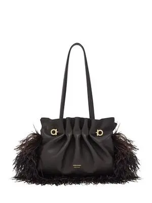 FERRAGAMO Small Soft Bag - Black