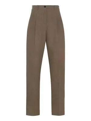 THE ROW Bryce Trousers Brown