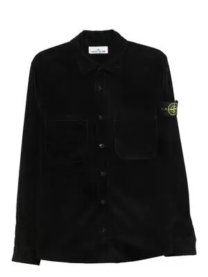 Stone Island Patch-pocket Overshirt - Black
