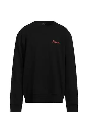 Balmain Crewneck French Terry Sweatshirt - Black