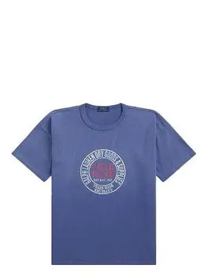 Polo Ralph Lauren Classic Fit Jersey Graphic T-shirt T-shirt Size Cotton - Blue