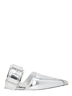 Alexander McQueen Mules & Clogs Leather - Silver