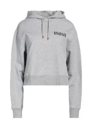 Balmain Sweatshirt In Light Cotton - Grey