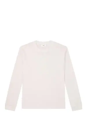 Nn07 Jett 30035 Waffle-Knit Organic Cotton Sweater Ecru