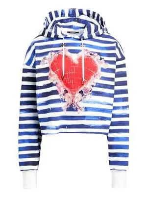 Balmain Cotton French Terry Sweatshirt - Blue