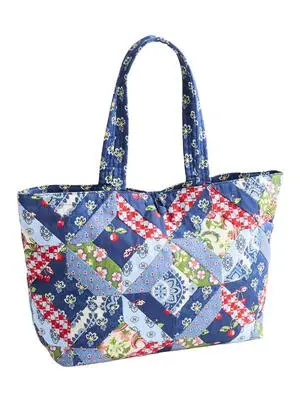 VERA BRADLEY Hathaway Tote Bag In Trellis Patchwork Multicolor