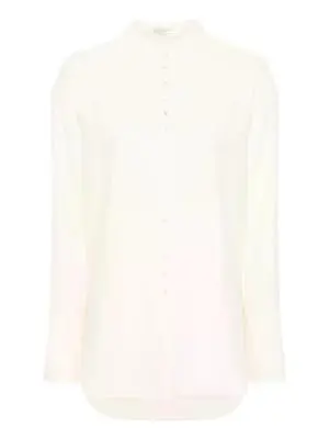 THE ROW Silk Buttoned Shirt - Neutrals