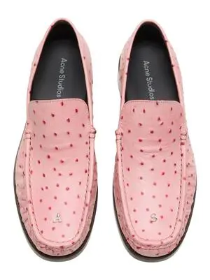 Acne Studios Leather Loafers - Pink