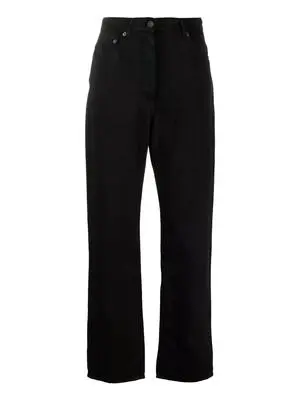 THE ROW Cotton-blend Wide-leg Jeans - Black