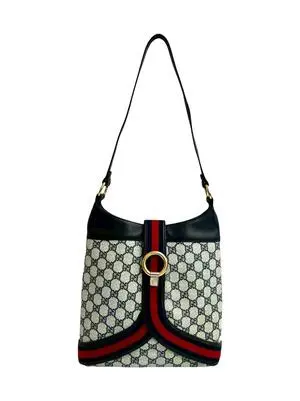 Gucci 20th Century Gg Supreme Web Shoulder Bag - Grey