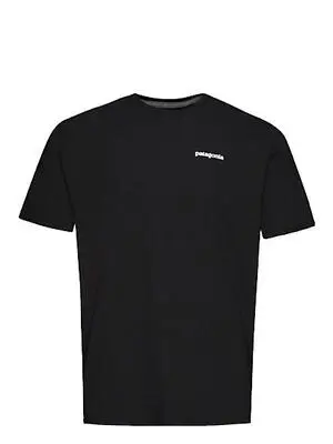 Patagonia Logo-print Cotton-blend T-shirt - Black