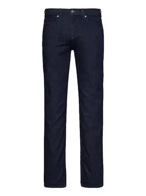 7 For All Mankind Slimmy Executive Straight-leg Mid-rise Jeans - Navy