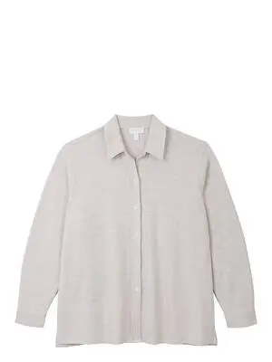 THE WHITE COMPANY Cotton-blend Jersey Shirt - Walnut