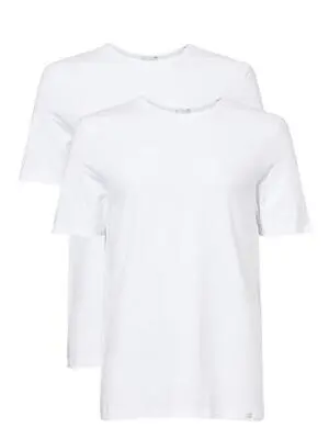 Hanro Cotton Essentials Slim-fit Stretch-cotton T-shirts Pack Of Two - White