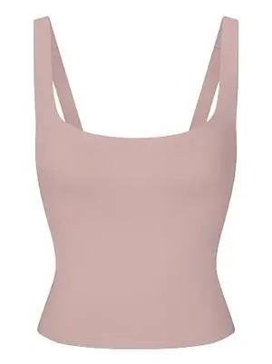 NIKESKIMS Matte Square-neck Jersey Tank Top - Himalayan