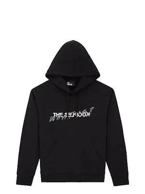 The Kooples Graphic-print Rhinestone-embellished Cotton-jersey Hoodie - Bla01