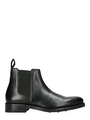 Grenson Declan Flat Leather Chelsea Boots - Black