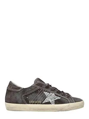 GOLDEN GOOSE Superstar 60574 Suede Trainers - Silver