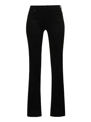 7 For All Mankind Blair Bootcut-leg Mid-rise Stretch-denim Jeans - Black