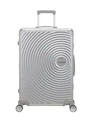 AMERICAN TOURISTER Expandable Four-wheel Shell Suitcase - Silver