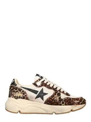 GOLDEN GOOSE Running Sole Leopard-print Trainers - Beige