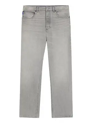 Hugo Faded Baggy-fit Jeans - Medium Grey