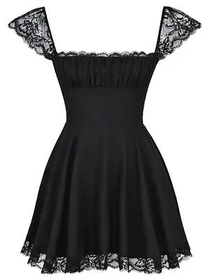 House Of Cb Kaia A-line Mini Dress - Black