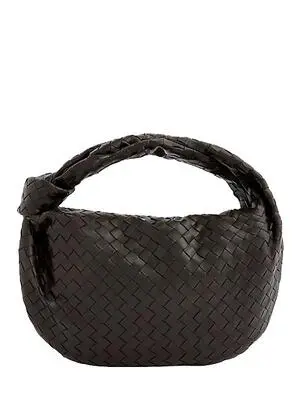 Bottega Veneta Jodie Leather Top-handle Bag - Fondant