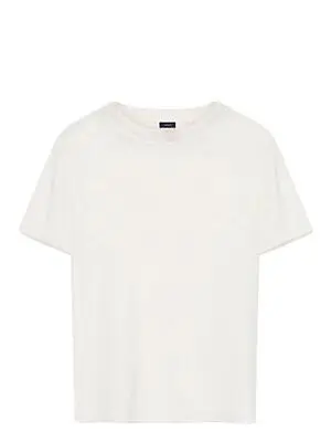 JOSEPH Rubin Short-sleeved Silk Top - Ivory