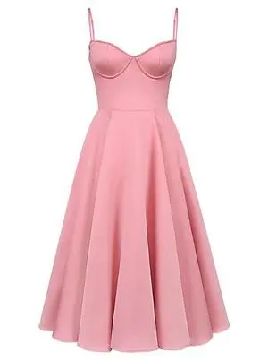 House Of Cb Velvet Tulle Midi Dress - Raspberry