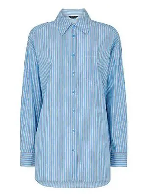 Whistles Striped Cotton Shirt - Multi-coloured