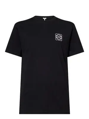 Loewe Anagram Crewneck Cotton-jersey T-shirt - Black
