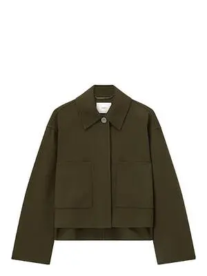 JOSEPH Kalaa Relaxed-fit Wool And Silk Jacket - Palm Leaf