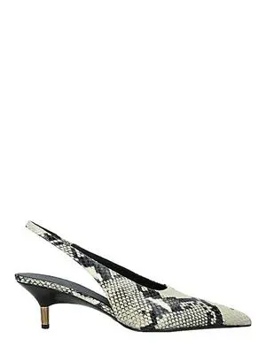 Khaite Bella 55 Leather Slingbacks Other