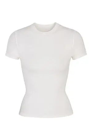 SKIMS Slim-fit Stretch-cotton T-shirt - Marble
