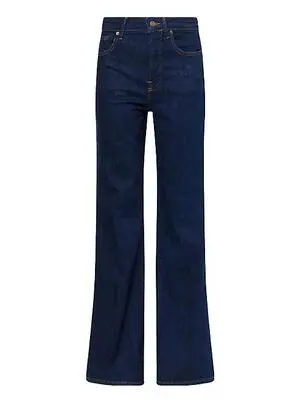 Good American Good Legs Flared Denim Jeans - Indigo1153