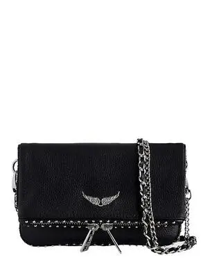Zadig&Voltaire Rock Nano Leather Clutch Bag - Black