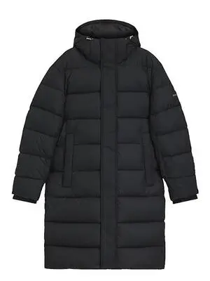 BOSS Hooded Padded Shell Coat - Black