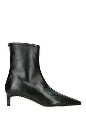 Dear Frances Leather Ankle Boots With Stiletto Heel - Black