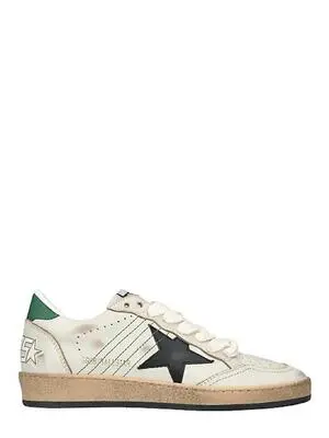 GOLDEN GOOSE Ball Star Leather Low-Top Trainers White/comb