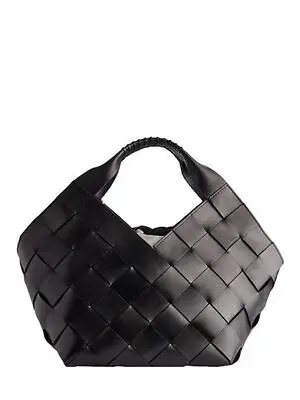 Dragon Diffusion Botteghe Leather Mini Tote Bag Black