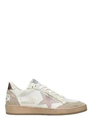 GOLDEN GOOSE Ball Star Leather Low-Top Trainers White/comb