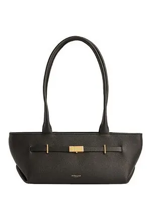 DEMELLIER Leather Tote Bag Black