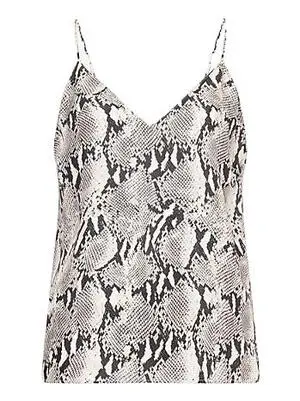 ANINE BING Ellen Print Woven Top - Python