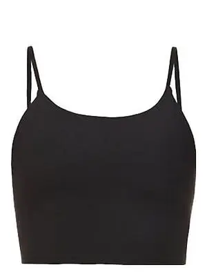 ADANOLA Round-neck Stretch-jersey Bralette - Black