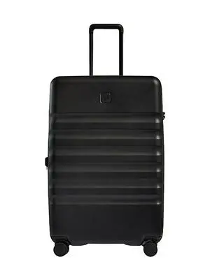 ANTLER Icon Stripe Large Hardshell Polycarbonate Suitcase - Black