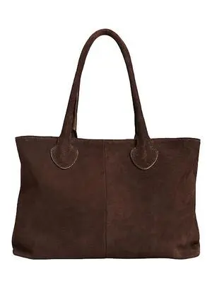 Whistles Leandra Suede Tote Bag - Brown