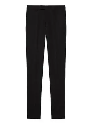 REISS Eastbury Slim-fit Mid-rise Stretch-cotton Chinos - Black